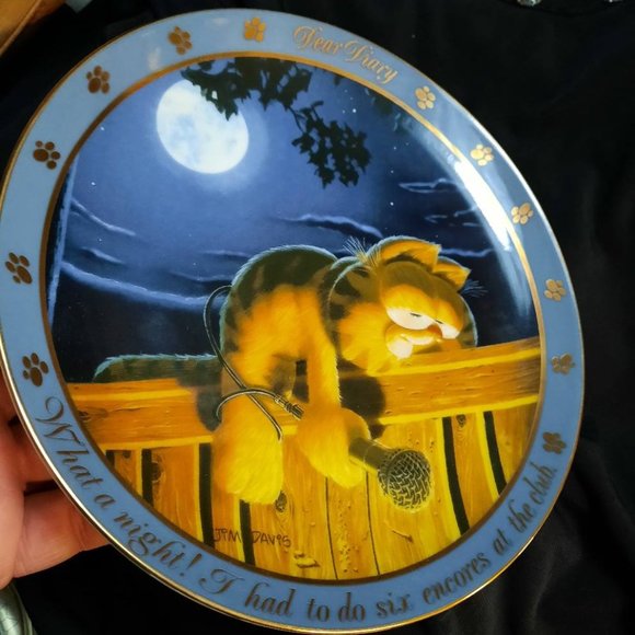 Danbury Mint | Accents | Vintage Garfield Cat Collector Plate What A ...
